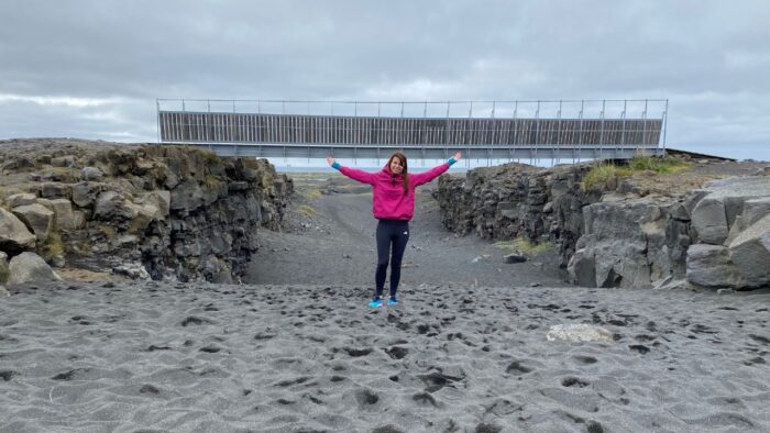 The Bridge Between Continents in Iceland